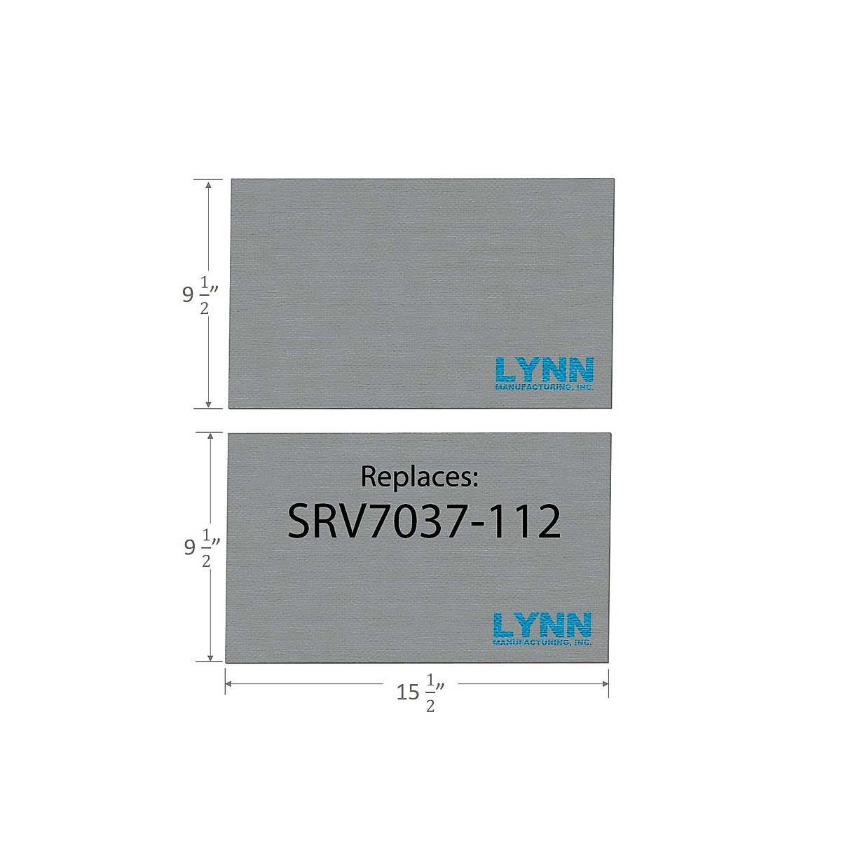 Lynn Manufacturing Replacement Quadrafire Baffle Board, 4300 ACC, SRV7037-112, Set of 2, 2363A
