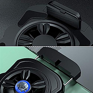 DDEHS Mobile Phone Cooler Portable Gaming Radiator Universal USB Interface Smartphone Cooling Pad for Game (Color : White)