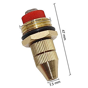 Greenhouse Micro Drip Irrigation 2Pcs 1/2 Inch Adjustable Sprayer Watering Nozzle Garden Irrigation Water Mist Outdoor Cooling Systems Tool