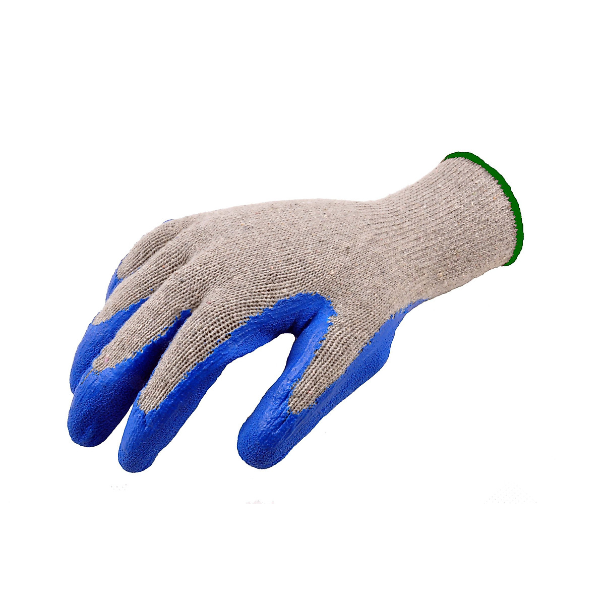 G & F 1511M-DZ Rubber Latex Coated Work Gloves for Construction, Blue, Crinkle Pattern, Men's Medium (Sold by dozen, 12 Pairs)