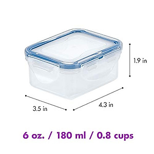 LOCK & LOCK Easy Essentials Food Storage Container Set, 4-Piece -Clear