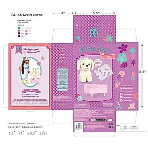 Glitter Girls – Zeke – 6-inch Dog Plush Golden Retriever Stuffed Animal – Poseable Legs – 14-inch Doll Accessories for Kids Ages 3 and Up