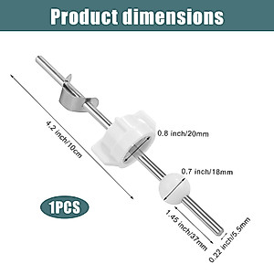 Lavatory Pop Up Center Piece Assembly, Sink Ball Rod/Pivot Rod Replacement Sink Drain Parts Compatible with Price Pfister Pop Up Stopper and Other Popular Brands Replacement for PS2673(White)