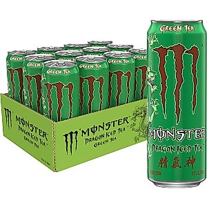 Monster Dragon Iced Green Tea, 23 Fl Oz (Pack of 12)