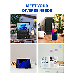 WEETEE Laptop Stand for Desk, Laptop Riser Adjustable Height for Ventilated Cooling, Aluminum Foldable Portable Laptop Holder Compatible with MacBook, Dell, Lenovo More 10-15.6"