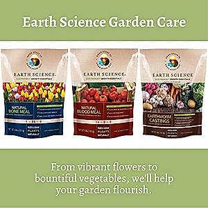 Earth Science – Earthworm Castings – Premium Plant Fertilizer for Indoor & Outdoor Plants – Soil Enhancer for Vegetable Gardens 4lb