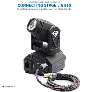 BIFALE XLR Cable 25ft, Heavy Duty Hybrid Braided XLR Patch Cable 3Pin XLR Male to Female Multi-Colored Microphone Cable Balanced Mic/Snake Cord - 10Pack (TOP Series)