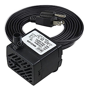 BACOENG Submersible Fountain Water Pump 220L/H 3W 58GPH 110V Aquarium Hydroponic Pond US Plug