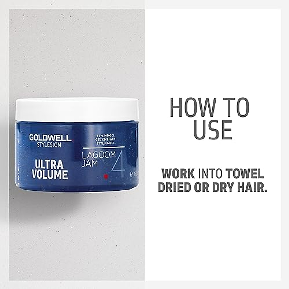 Goldwell StyleSign Ultra Volume Lagoom Jam Styling Gel, 5.0 Fl Oz