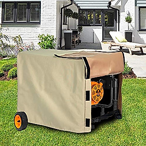 Jorohiker Generator Cover Waterproof 32 x 24 x 24 inch, Heavy Duty Thicken 600D Polyester Universal Generator Cover for Portable Generators 5000-10000 Watt