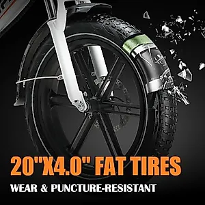 Aipas A2 Series Folding Electric Bike, 20'' Fat Tire Electric Bike with 750W Motor, 48V/11.6AH Removable Battery, 28MPH Max Speed, 55 Mile Range, Step-Through Frame and Shimano 7-Speed