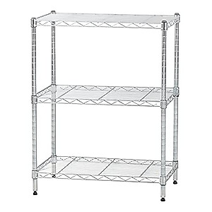 IRIS USA, Inc. USA WSU-3T-LD Wire Storage Unit 3-Shelves Silver