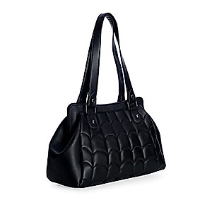 Lost Queen Women's Spider Bite Web Handbag Gothic Webbed Purse