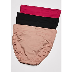 Warner's womens Allover Breathable Hi-cut Panty Underwear, Vivacious Toasted Almond Black, Large US
