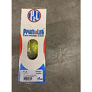 PRINTALOT PLA 3D Printer Filament, Dimensional Accuracy +/- 0.03 mm, 1 kg Spool, 1.75 mm Fluo Yellow