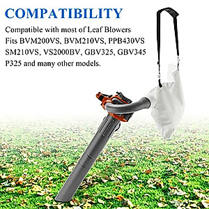 Usamate 530095564 Vacuum Bag Leaf Blower Vacuum Zippered Bottom Dump Bag - for Craftsman, Husqvarna, Poulan Pro, Poulan, Weed Eater, Roper, Sears, Rally, EHP and Yard Pro 530095599