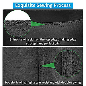 Adorma 12 Packs 7 Gallon Grow Bags, Heavy Duty 300G Thickened Nonwoven Fabric Plant Pots with Handle