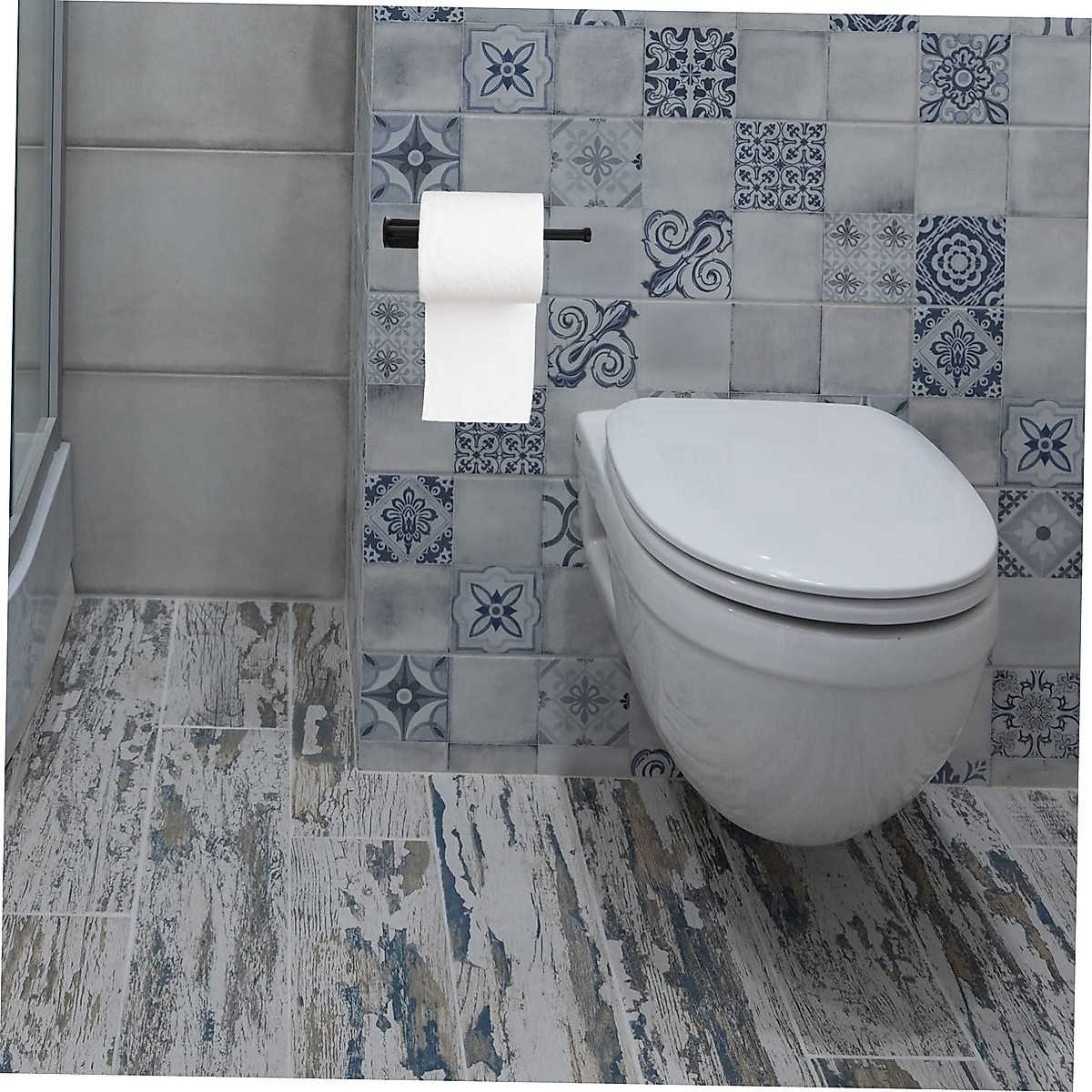 Towel Roll Holder Bath Towel Rack Kitchen Towel Bar Toilet Tissue Rack Towel Racks for Bathroom Wall-Mounted Storage Rack Paper Towel Organizer Towel Hanger Wall Shelf Dispenser