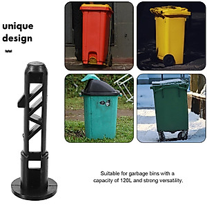 PartyKindom 4pcs Trash Can Latch Dustbin Lid Latch Wheelie Trash Hinges Garbage Can Latches Trash Bins Accessories Dust Bin Hinge Pin Wheelie Bin Lid Pin Trash Can Lock Trash Bin Latch Plastic