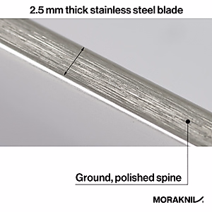 Morakniv Mora 2000 Sandvik Stainless Steel Fixed-Blade Knife With Sheath, Olive Green, 4.3 Inch