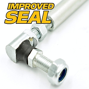 HD Switch LH/RH Adjustable Tough Crimped Construction Steering Draglink Drag Link Tie Rod fits John Deere L100 L105 L107 L108 L110 L111 L118 L120 L130 G110 GY20491 GY20492 Includes 4 Locknuts