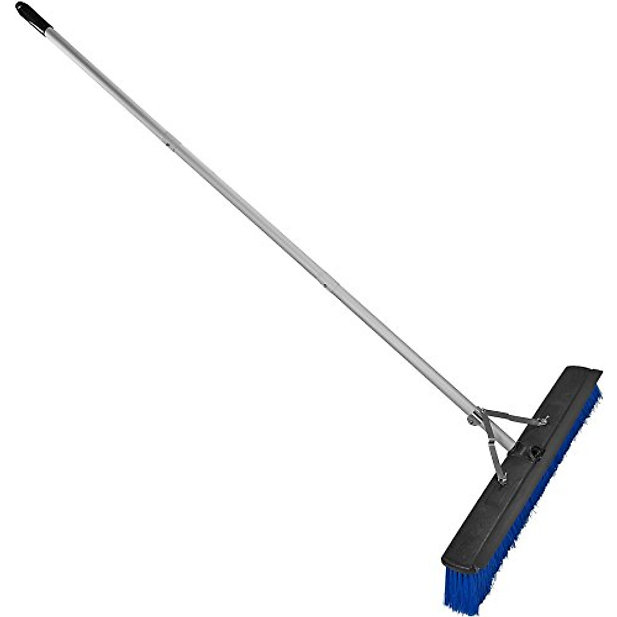 Carlisle FoodService Products 3621962414 Sweep Complete Aluminum Handle Floor Sweep with Squeegee, Plastic Bristles, 24" Length, 3" Bristle Trim, Blue