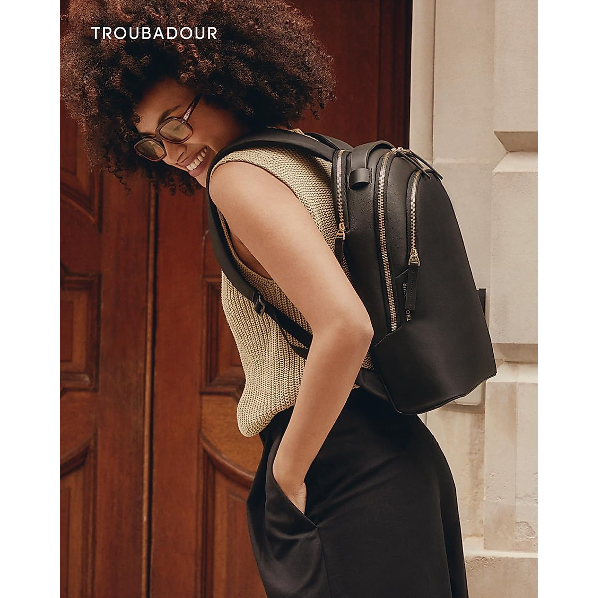 Troubadour Momentum Backpack - Multipurpose Luxury Backpack - Made from Lightweight, Waterproof, Vegan Materials - Spacious Organization - Perfect for Travel, Business, School, the Gym, or On-The-Go