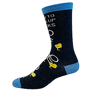 Crazy Dog T-Shirts Men's How To Pick Up Chicks Socks Funny Sarcastic Dating Easter Footwear