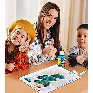 Diamond Painting Sealer 120 ML/4 OZ with Silicone Brush, 5D Diamond Art Sealer Permanent Hold Shine Effect for Protect Diamond Painting and Puzzle, Non-Toxic Glue Used by Adult and Children Safely