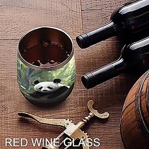 WYUSPGK 304 Stainless Steel Insulated Cup, Lovely Panda Print Smooth Rim, Durable & Reusable - Perfect for Office, Home, And Travel