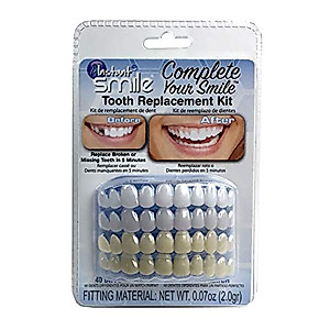 Instant Smile Complete Your Smile Temporary Tooth Replacement Kit - Replace a Missing Tooth in Minutes - Patented