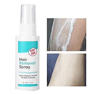 Hair Remover Spray, Body Hair Removal Cream, Inhibitor Painless Permanent Depilatory Cream Nourishing Hair Inhibitor For Men and Women(50ml)
