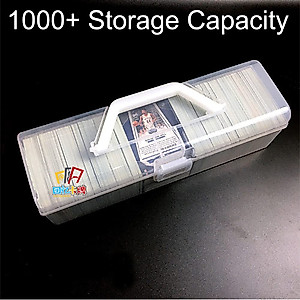 YUZUHOME White Yugioh Deck Box, Storage Case for Yugioh Cards, Yugioh Card Holder,Clear- 1 Pack