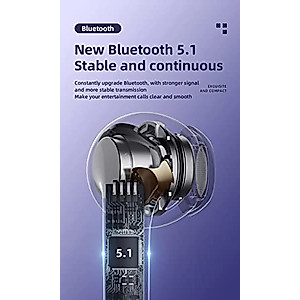 GETIFY Original LP40 Pro TWS Earphones Wireless Bluetooth 5.1 Sport Noise Reduction Headphones Touch Control 250mAH New Version (Black)