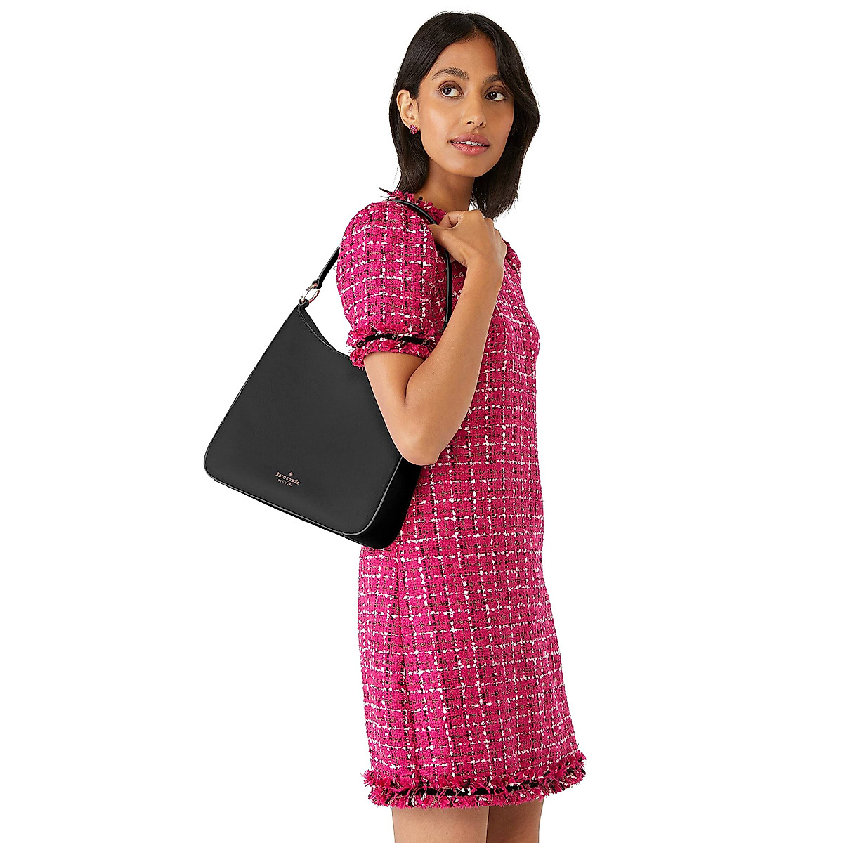 Kate Spade Perry Leather Shoulder Bag (Black)