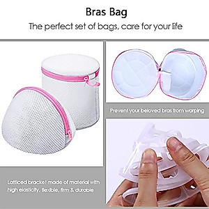 Techoss Polyester Mesh Zipper Laundry Bags for Delicates