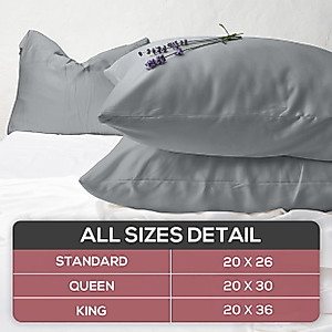 Superity Linen Pillow Cases Standard Size - Soft and Breatheable Cotton White Pillow Cases Set of 2 with Envelope Enclosure. Pillow Covers are 20 x 26. Protect Pillow and Enhance Bedroom Appearance.
