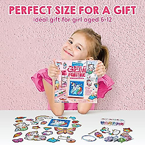 Gem Art, Kids Diamond Painting Kit with Big 5D Gem, Arts and Crafts for Girls Ages 4-12, Gem Craft Activities Kits, Premium Diamond Art Gift Ideas for Girls Crafts Ages 4, 5, 6, 7, 8, 9, 10, 11, 12
