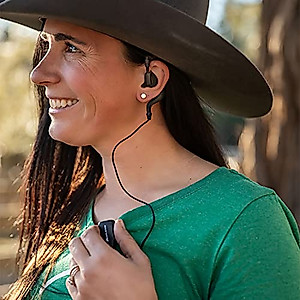 Midland – AVPH4 Ear Clip Headset for Midland GMRS Radios – Secure Fit – Built In Microphone and Push To Talk Button