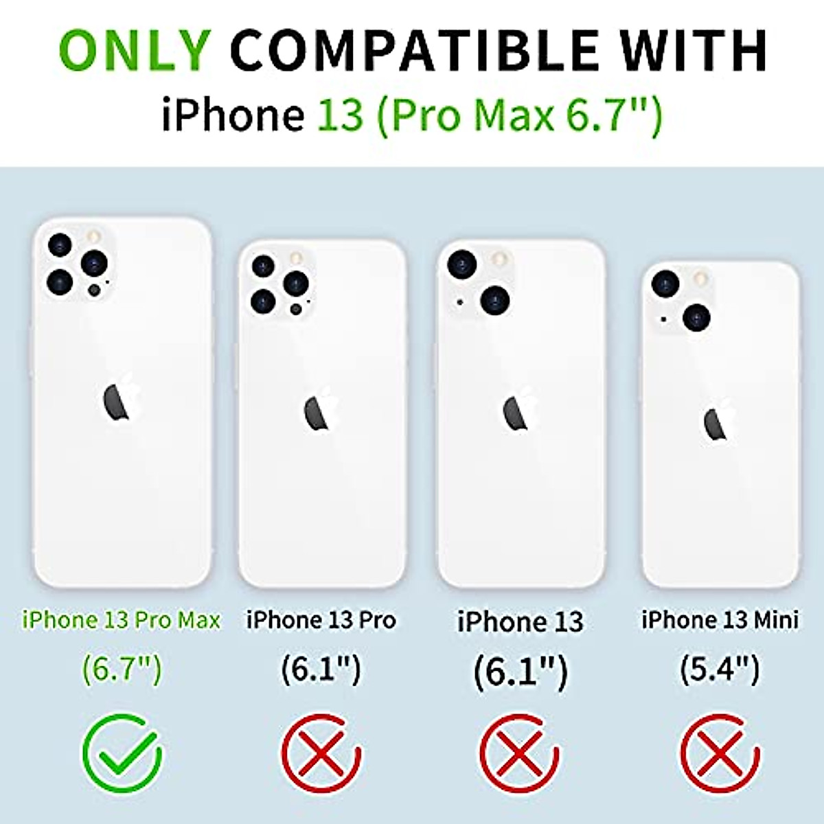 Toplive Wallet Case for iPhone 13 Pro Max,[Makeup Mirror][RFID Blocking] PU Leather Wallet Case with Card Holder Kickstand Wrist Strap Flip Cover for iPhone 13 Pro Max 6.7 Inch 2021