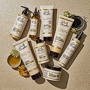 Carol's Daughter Goddess Strength True Stretch Defining Hair Cream For Wavy, Coily and Curly Hair, Curl Defining Cream with Castor Oil for Weak Hair, 6.8 Fl Oz