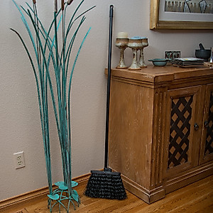 SPARTA 3688403 Flo-Pac Duo Sweep Synthetic Unflagged Warehouse Broom with Metal Handle, 7" Trim x 13" Width Bristle, 48" Overall Length, Black