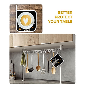 2 Pack Pot Holders Sets for Kitchen, Soft Oven Hot Pads Potholder Funny Skeleton Skeleton Cute Grimace Pumpkin Happy Halloween Heat Insulation Hot Potholders for Baking Cooking