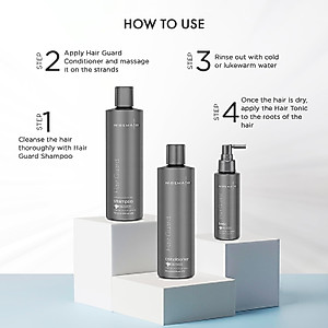 MOEHAIR Hair Care Set (12 Fl. Oz) - Shampoo, Conditioner, and Tonic for All Hair Types - Non-Toxic, Cruelty-Free, Sulfate and Paraben Free - Boosts Growth, Reduces Hair Fall, Strengthens Roots