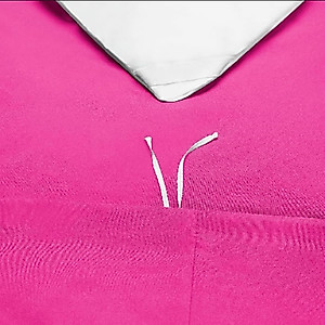 RESTURA Duvet Cover 2 Pillow Shams - Alaska King (132 x 120) Inches - Egyptian Cotton 800 Thread Count Comforter Cover Zipper Closure 3 Pieces Hot Pink Duvet Covers Set