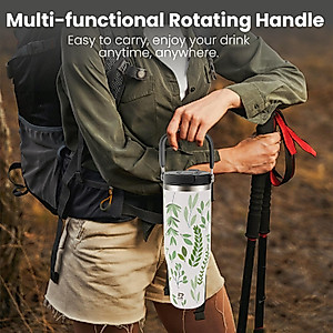 Riley Joy 40 oz 2.0 Stainless Steel Tumbler with Leak-Proof Lid and Straw, Double-Wall Vacuum Insulated Travel Mug for Coffee, Iced Tea, or Water - Ideal for Commutes and Outdoor