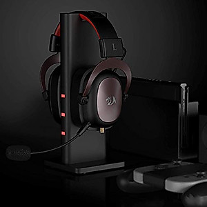 Redragon H510 Zeus Wired Gaming Headset - 7.1 Surround Sound - Memory Foam Ear Pads - 53MM Drivers - Detachable Microphone - Multi-Platforms Headphone - Works with PC, PS4/3 & Xbox One/Series X, NS