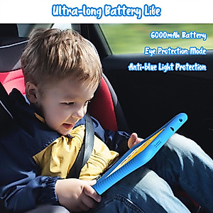 MOOKIA Kids Tablet 10 inch Android 13 Tablet for Kids 3-12 Quad Core 3+32GB Dual Camera GMS Certified WiFi Tablet Parental Control with Drop-Proof Case