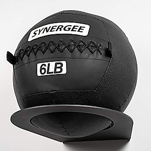 Synergee Wall Ball Rack. Wall Mounted Storage Rack for Medicine Balls, Wall Balls and Slam Balls. Wall Mounted Storage for Home and Commercial Gyms.