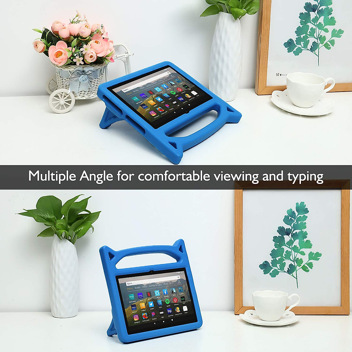 Case for 8 inch Tablet (2022/2020 Release 12th/10th Genearion), Ubearkk Kid Friendly Light Weight Shock Proof with Kick Stand Back Cover EVA Protective Kids Case NOT fit for iPad/Samsung/ONN Tab